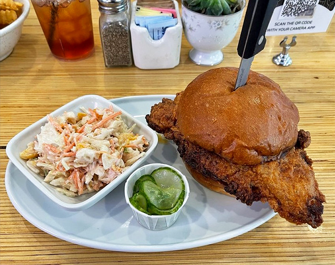 This isn't just fried chicken on bread&mdash;it's a cross-cultural masterpiece that would make both Colonel Sanders and General Tso nod in approval.