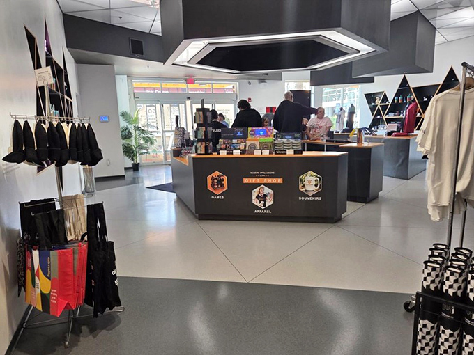 The gift shop offers take-home mind-benders that ensure the fun continues long after your visit ends.