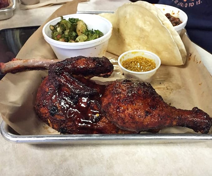 Smoke-kissed chicken that makes you question why you ever bothered with other proteins. The sauce glistens like a promise.