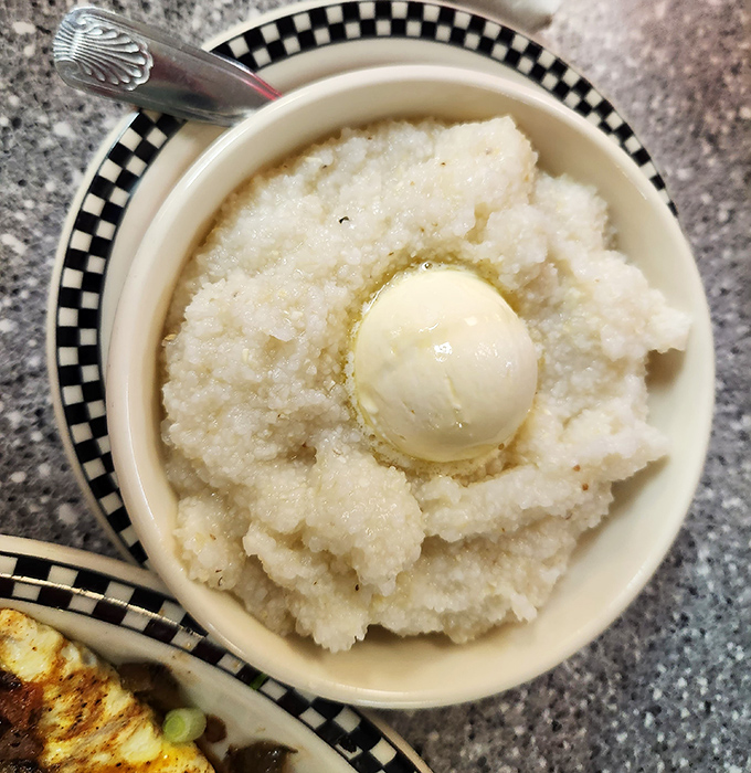 Behold the humble grits&mdash;transformed from simple cornmeal into a buttery cloud of Southern comfort. Worth every mile of the drive.