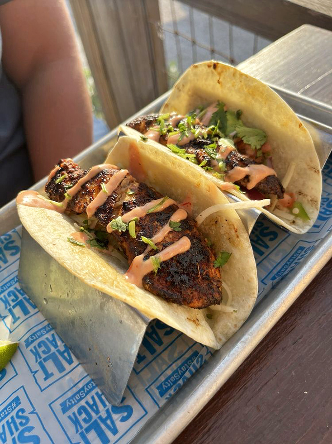 These blackened grouper tacos aren't just good, they're life-changing. The kind of dish you'll dream about during boring meetings.