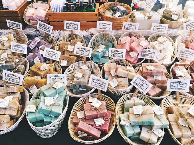 Soap heaven! These handcrafted beauties arranged like a confectioner's display make showering feel less like a chore and more like an aromatherapy session.