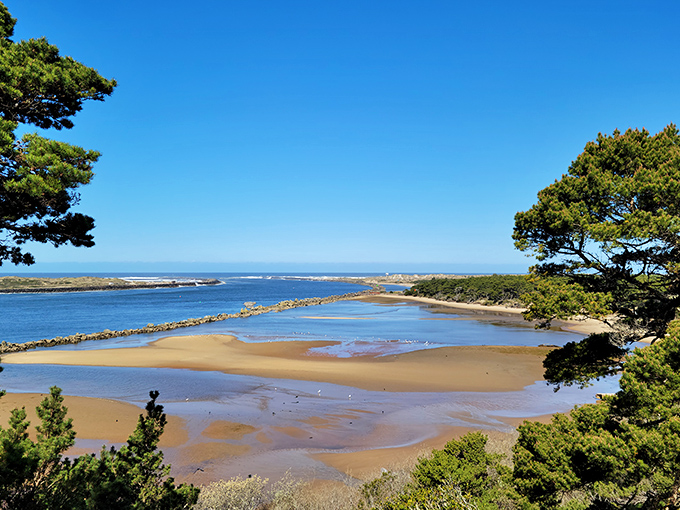 Where the river kisses the sea, Florence's beaches offer nature's perfect palette of blues, tans, and greens. 
