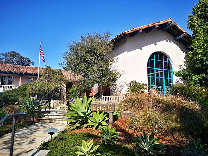 Not your average book nook. Carmel's Harrison Memorial Library combines Spanish Colonial charm with literary treasures &ndash; intellectual beach reading at its finest.