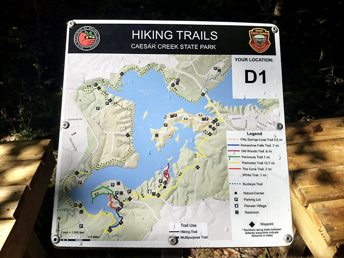 Trail map or treasure map? At Caesar Creek, they're one and the same. Choose your own adventure without needing to pack extra lives.