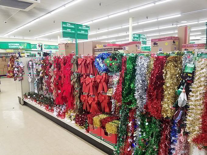 Christmas comes to Dollar Tree in a riot of red and green. Deck your halls with budget-friendly cheer that looks anything but cheap.