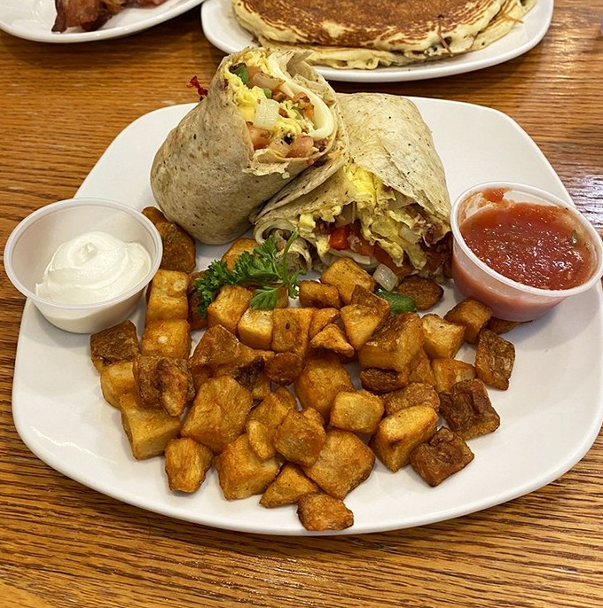 This breakfast burrito doesn't just start your day&mdash;it launches it into orbit, with those perfectly seasoned home fries playing a delicious supporting role.