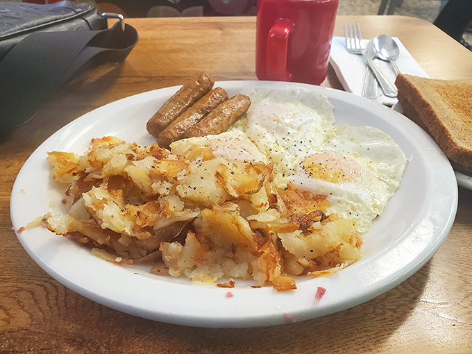 Breakfast done right: crispy home fries that put those fancy brunch spots to shame.