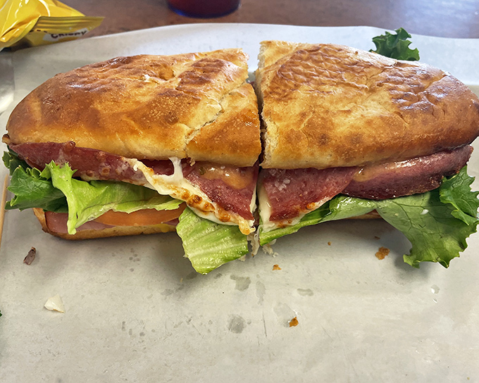 The Italian sub at 73 Grill doesn't whisper "mangia"&mdash;it belts it out with layers of meat, cheese, and fresh veggies on a crusty roll. 