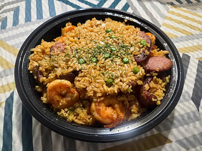 Jambalaya that doesn't mess around&mdash;each grain of rice seems personally introduced to the seasoning. The shrimp and sausage aren't just ingredients; they're full-fledged flavor ambassadors. 