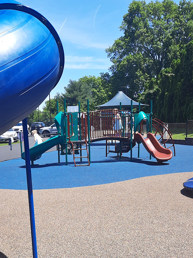 Jaycee Park offers modern fun in a historic setting&mdash;because even in a town that cherishes tradition, kids still need somewhere to slide into the 21st century.