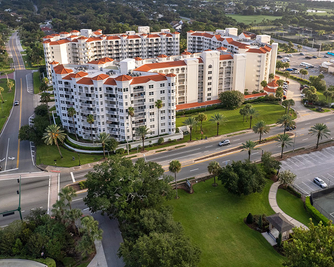 White-walled condominiums with terracotta roofs offer affordable waterfront living&mdash;the Florida dream without the nightmare price tag.