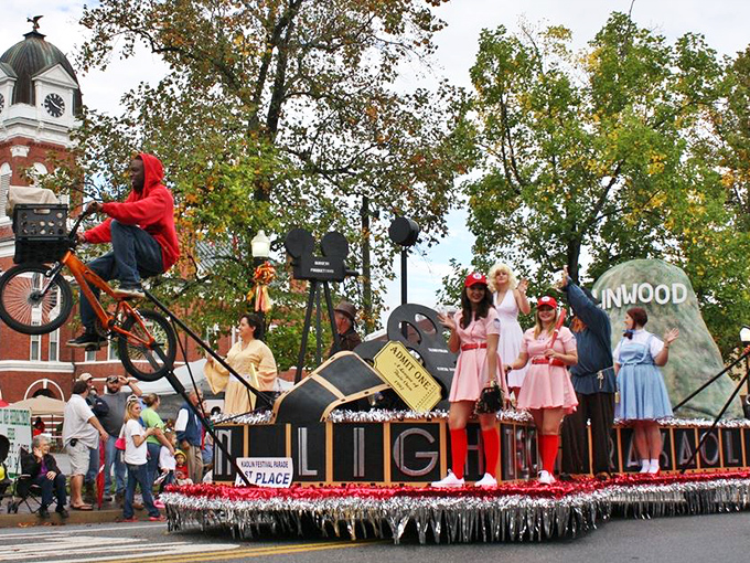Festival floats and costumed revelers bring downtown to life during the Kaolin Festival, proving small towns know how to throw big celebrations.