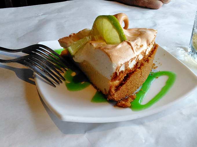 The key lime pie that launched a thousand road trips&mdash;tangy, sweet, and topped with a lime slice that's basically saying, "Yes, I'm worth the drive."