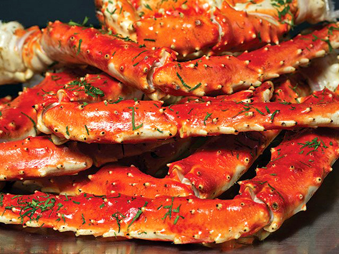 King crab legs so substantial they look like they've been lifting weights underwater&mdash;oceanic bodybuilders ready for their close-up.