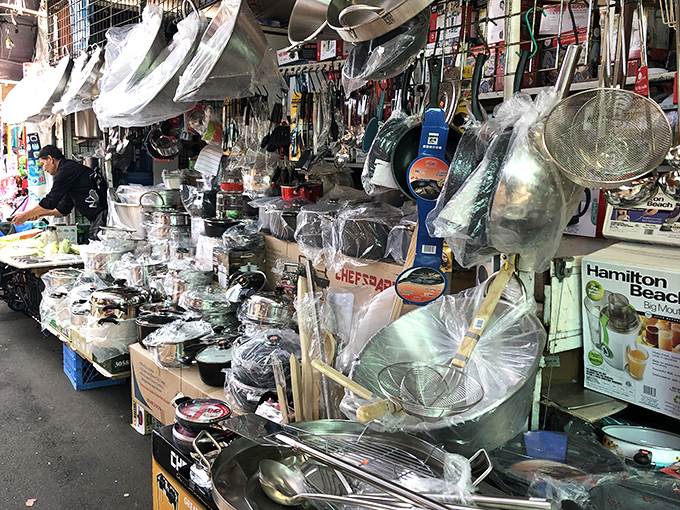 Kitchen treasures gleam like culinary gold, promising to transform any home cook into a maestro. 