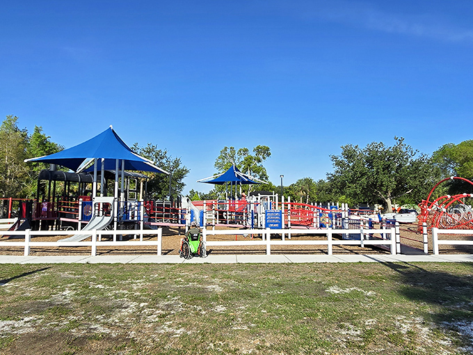 This playground proves that Fort Myers takes "fun in the sun" seriously. Kids get vitamin D and adventure while parents get a moment's peace—win-win!