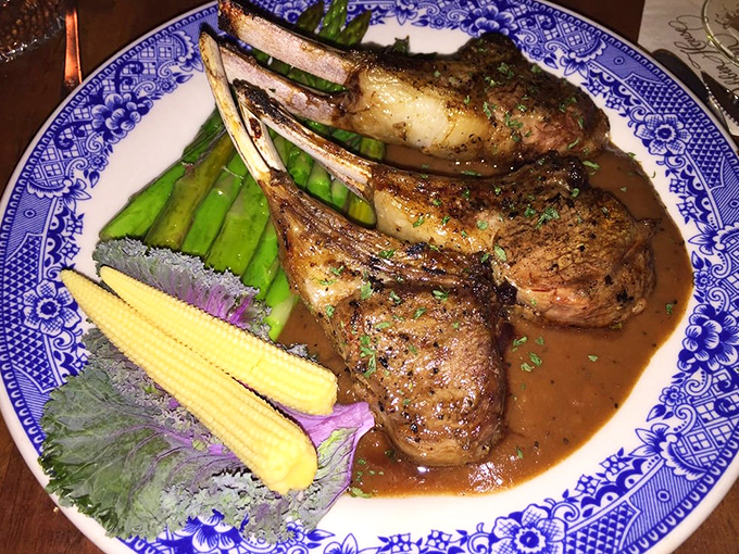 Lamb chops fit for royalty, though thankfully we fought a revolution so you don't need a title to enjoy them. The sauce alone deserves its own monument.