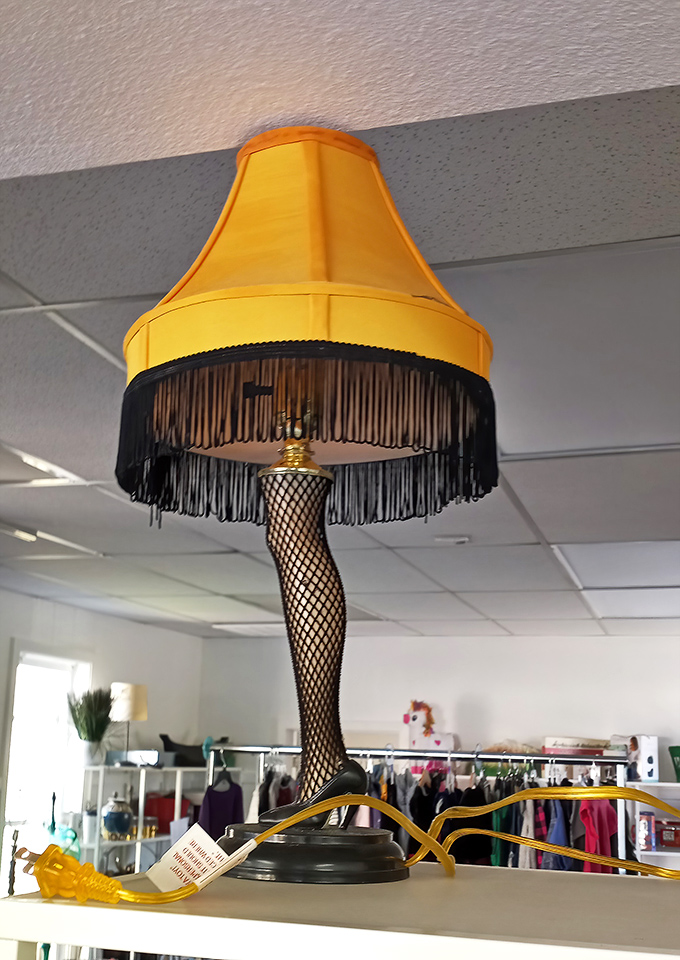 The infamous leg lamp! A Christmas Story come to life, proving that one person's "tacky" is another person's conversation-starting masterpiece.