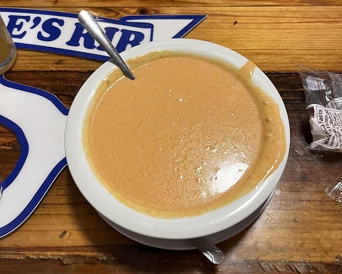 This isn't just lobster bisque&mdash;it's a creamy ocean hug in a bowl, rich enough to make you consider drinking it like a smoothie.