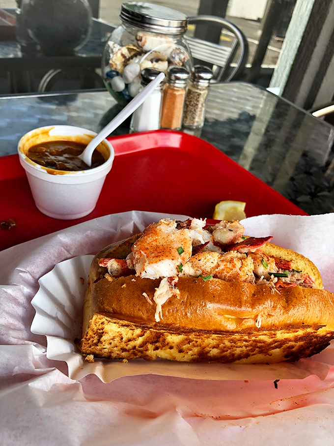 The lobster roll that launched a thousand road trips. Buttery, toasted perfection cradling sweet chunks of lobster meat&mdash;Maine street meets Main Street.