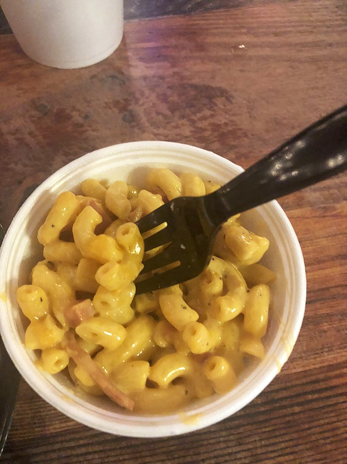 Mac and cheese that doesn't come from a blue box. This creamy, golden comfort knows exactly what you need after a tough day.