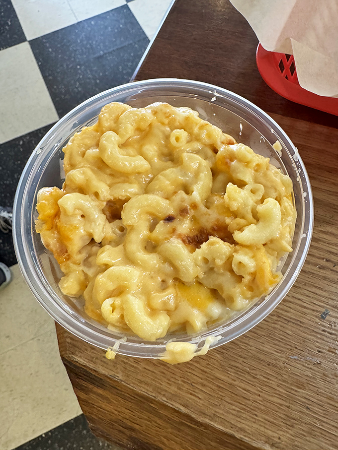 Mac and cheese that achieves the golden ratio of creaminess to cheesiness. Not a side dish&mdash;more like a supporting actor stealing the show.