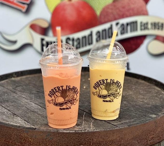 Sunshine in a cup, times two. The pale yellow one whispers sweet nothings about mangoes while its companion keeps secrets of exotic fruits. 