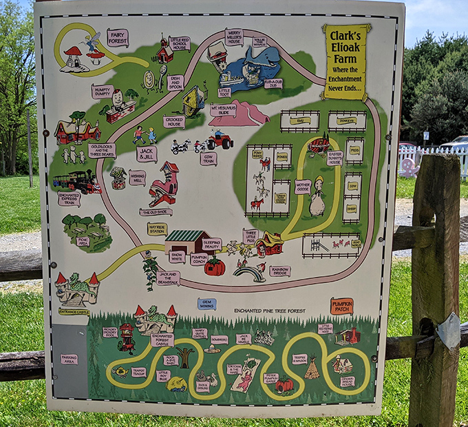 The treasure map to childhood wonder &ndash; complete with dragons, castles, and rainbow bridges. X marks every spot worth visiting.