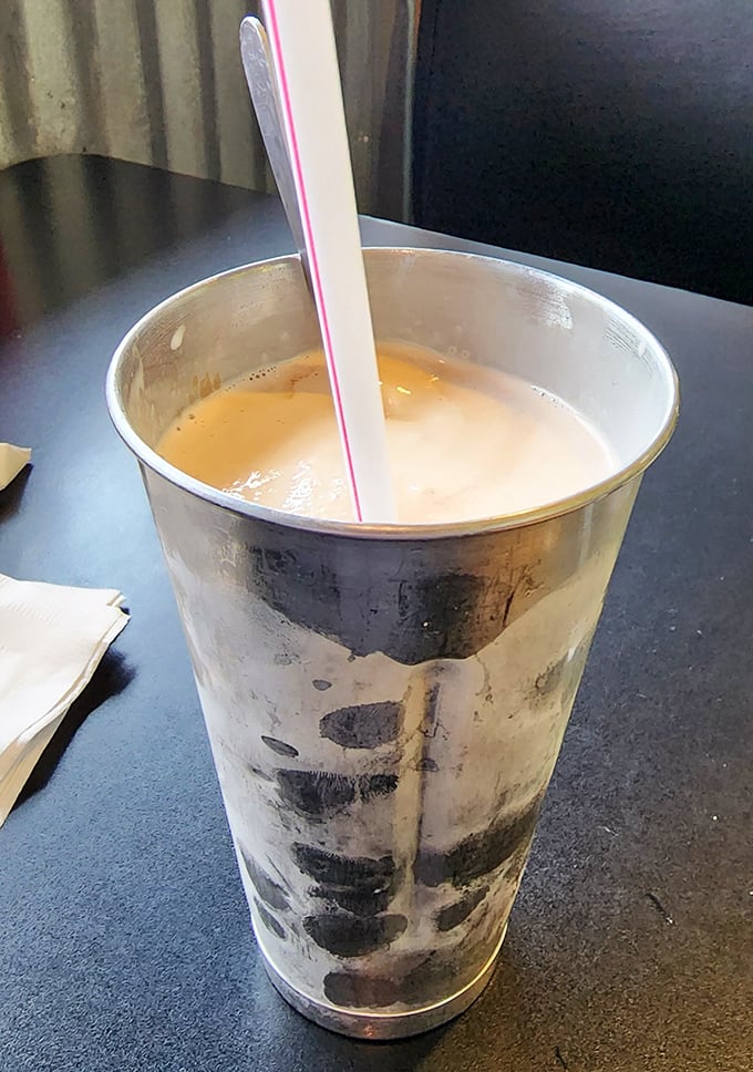 Thick enough to stand a spoon in but still sippable (with effort) &ndash; this milkshake represents the Goldilocks zone of dairy perfection.