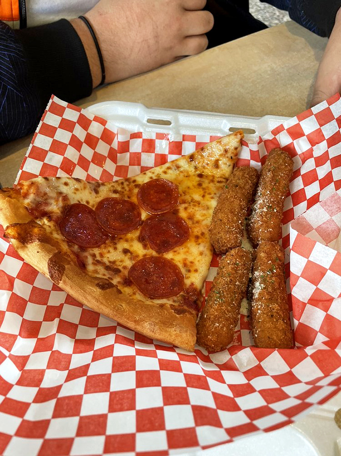 Stretchy, gooey perfection that makes you remember why mozzarella sticks conquered America's collective heart.