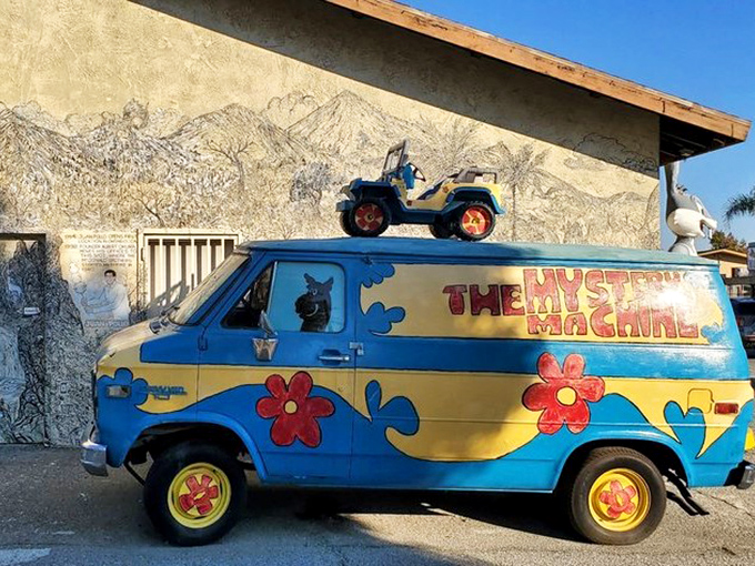 Even Scooby-Doo's Mystery Machine found its way here, solving the case of ultimate nostalgia. 