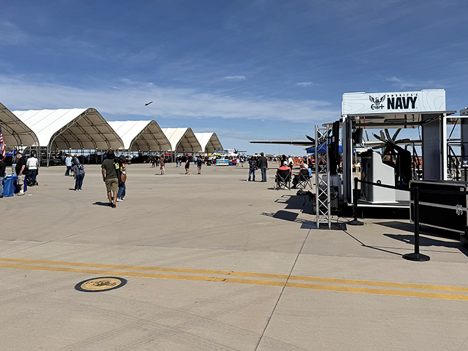 Naval Air Facility El Centro opens its doors during special events, giving civilians a rare glimpse into the military precision that trains our Top Guns.