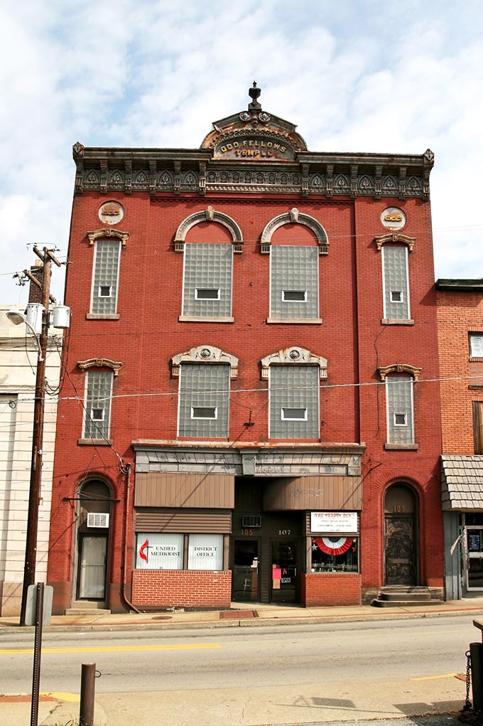 The Odd Fellows Temple stands as architectural evidence that our ancestors didn't cut corners. That brick work wasn't just built&mdash;it was composed, like a symphony in clay and mortar.