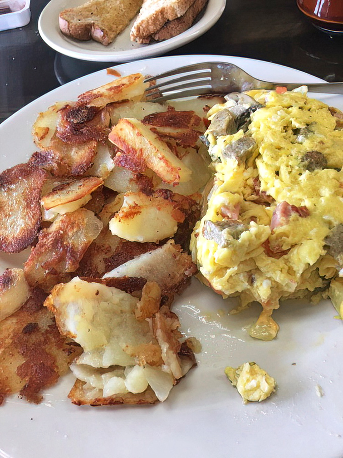 Behold the omelet that locals drive across town for &ndash; fluffy, generous, and absolutely magnificent.
