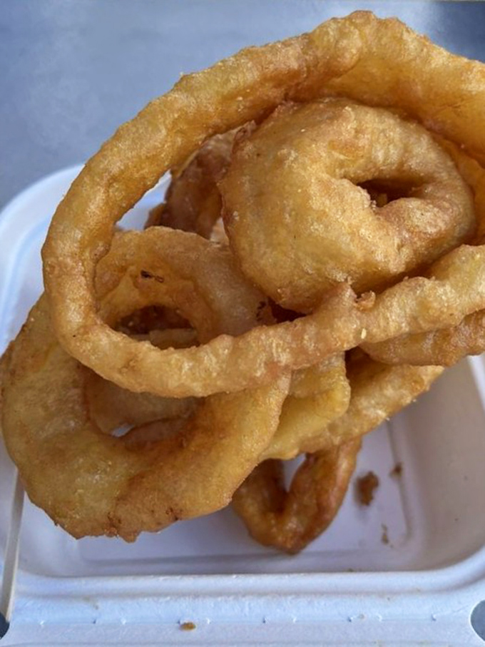 Golden rings of joy that shatter with each bite &ndash; these aren't your sad fast-food onion rings; these are their successful cousins.