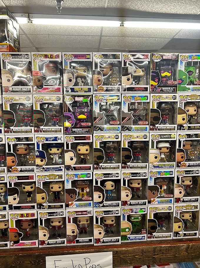 Funko POP! figurine heaven for collectors and gift-givers alike. Where else can you find Nathan Morris and Daryl Hall immortalized in vinyl under one roof?