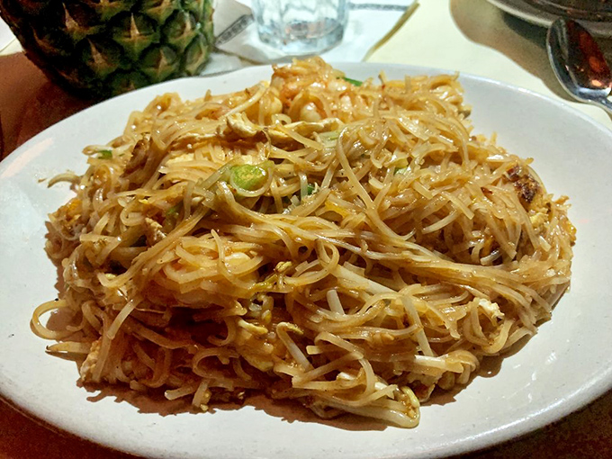 Pad Thai that doesn't mess around. These noodles have more personality than most people you'll meet today.