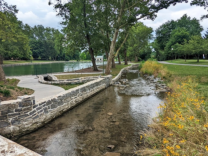 Where stone meets water meets sky&mdash;City Park's serene landscape offers a peaceful retreat from everyday hustle. Nature therapy at its finest, right in the heart of town.