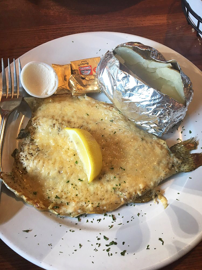 Parmesan trout &ndash; where Italian grandmothers and Appalachian fishing guides would find common ground. That melty cheese blanket is the comfort food hug we all need.