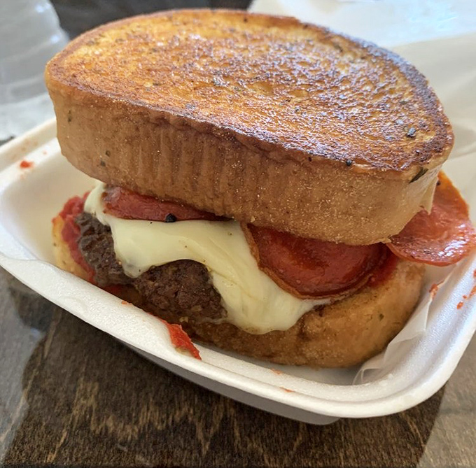 A burger that couldn't decide whether to be Italian or American, so it became the delicious love child of both culinary traditions.