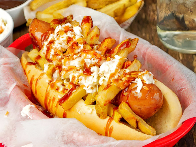 The Polish Boy&mdash;Cleveland's gift to sandwich architecture. A glorious mess of kielbasa, fries, and sauce that requires both napkins and commitment.