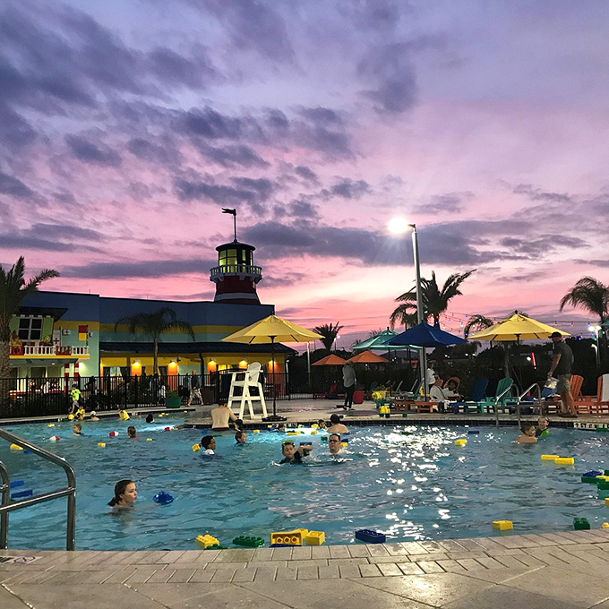 Evening swims under cotton candy skies&mdash;the perfect Florida retirement activity that doesn't involve early bird specials or bingo.
