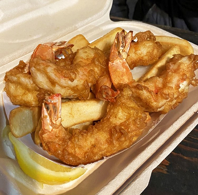 These prawns aren't those sad frozen imposters from the grocery store&mdash;they're plump, wild-caught treasures in a golden jacket of batter.