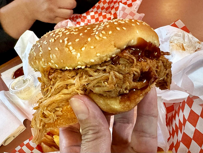 When pulled pork achieves this level of tenderness, it deserves the throne of a proper sesame seed bun and royal treatment.