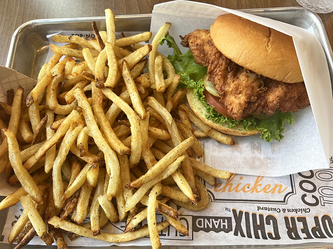 These hand-cut fries aren't just a side&mdash;they're a co-star. Perfectly crisp, delicately seasoned, and impossible to stop eating once you start.