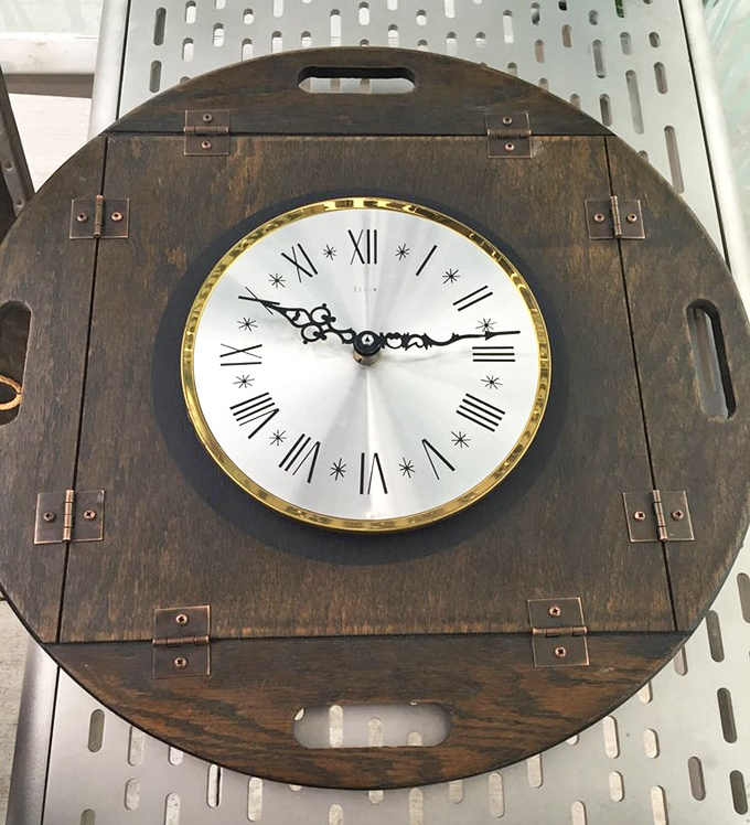 Not just a timepiece, but a time capsule. This rustic wall clock proves good craftsmanship never goes out of style.