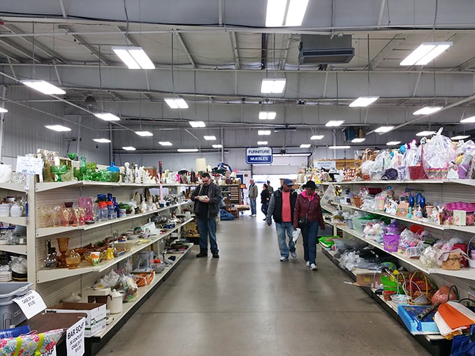 The homeware aisle&mdash;where shoppers navigate with the focus of archaeologists, each carefully examining potential household treasures before claiming their prize.