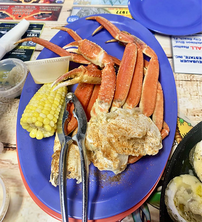 Snow crab legs: nature's way of making you work for your dinner. The reward-to-effort ratio here is off the charts.