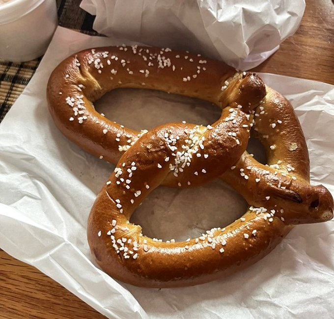 Golden-brown pretzels that could make a Bavarian baker weep tears of salty, twisty joy.